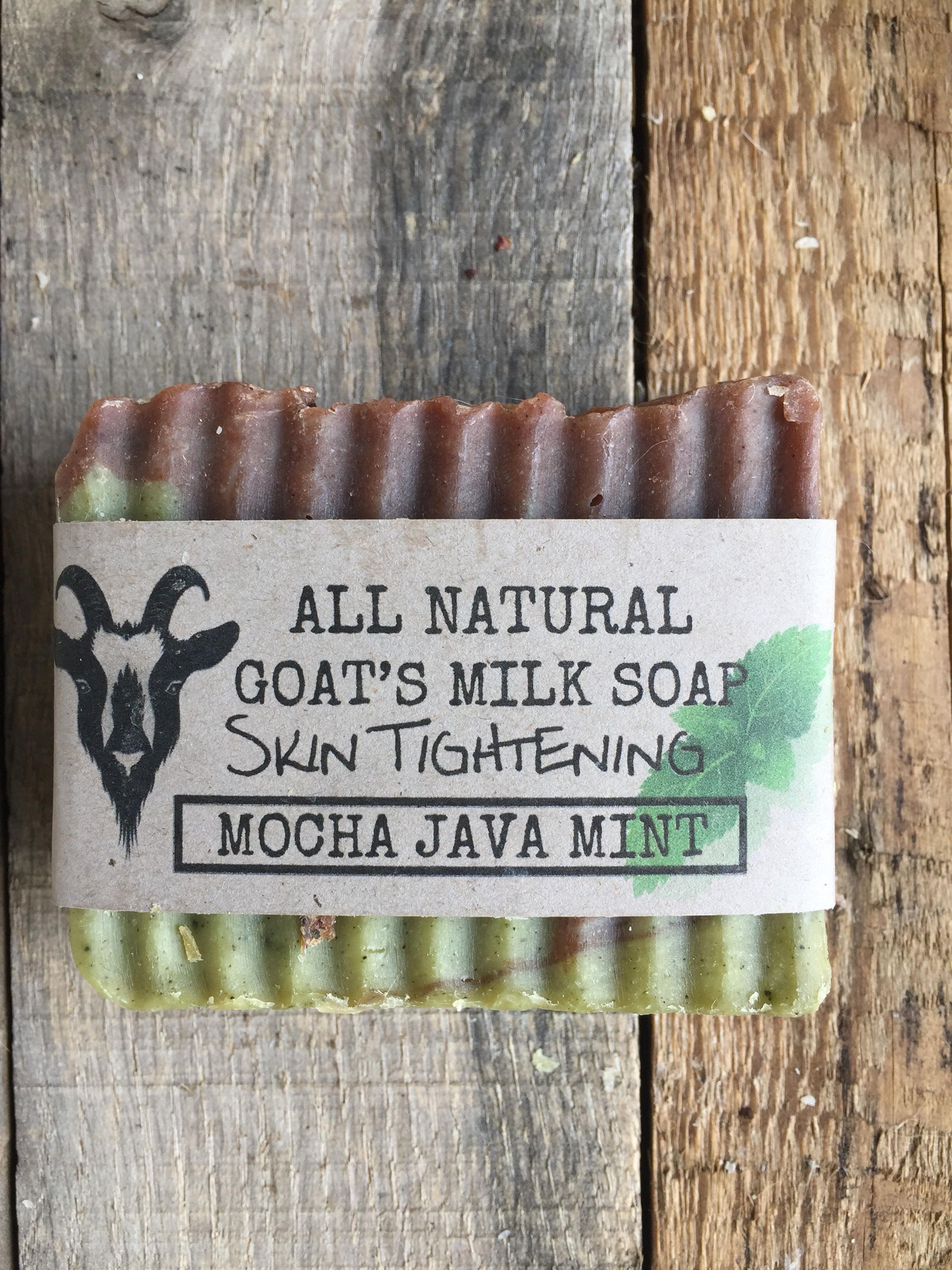 Handcrafted All Natural Mocha Java Mint Goat's Milk Soap | Etsy
