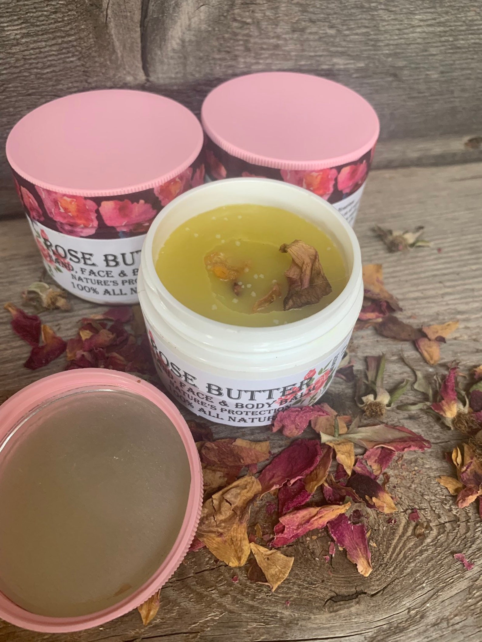 Natural Rose Butter Hand, Face & Body Healing Mousirizing Balm - Etsy