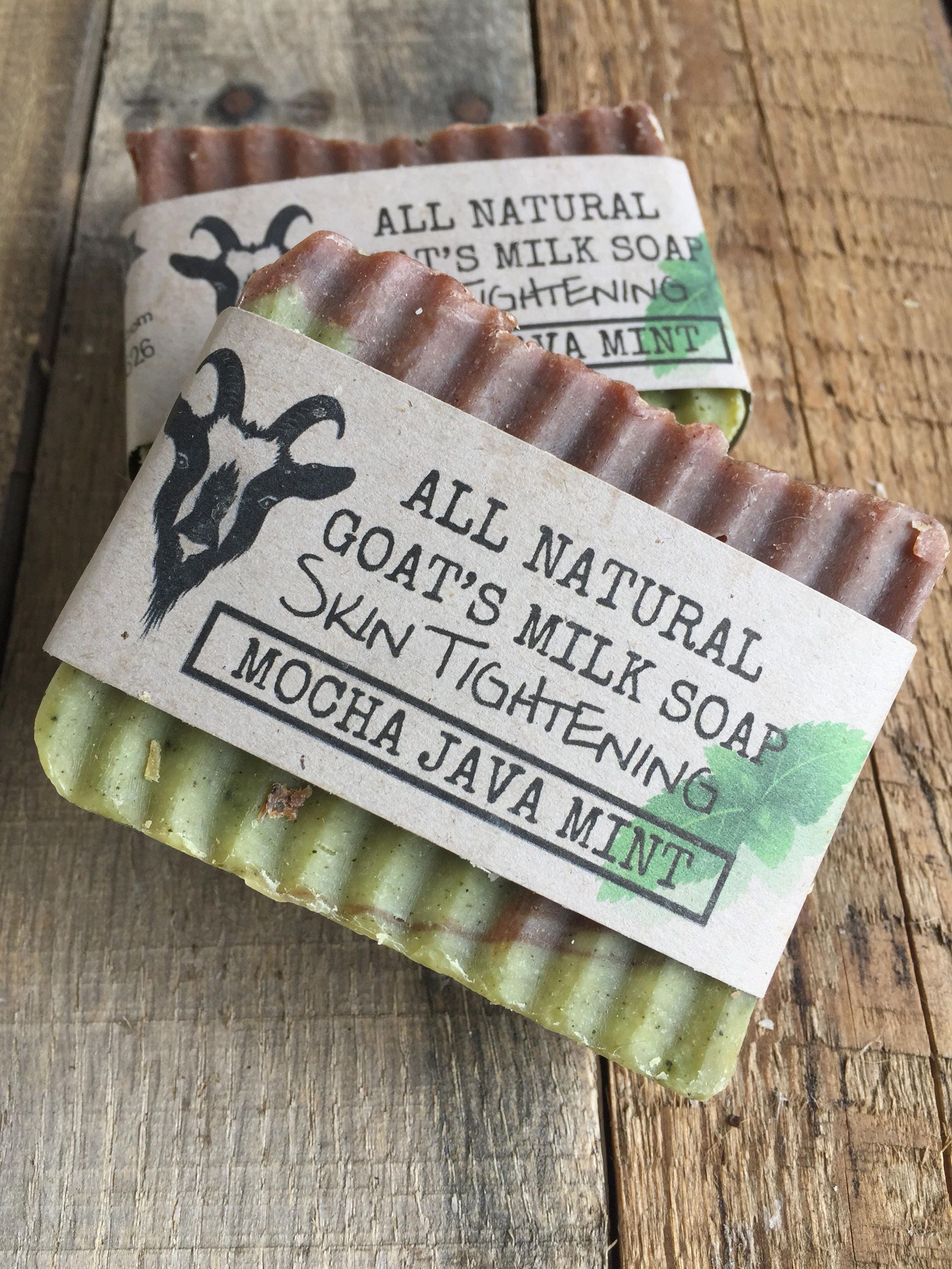Handcrafted All Natural Mocha Java Mint Goat's Milk Soap | Etsy