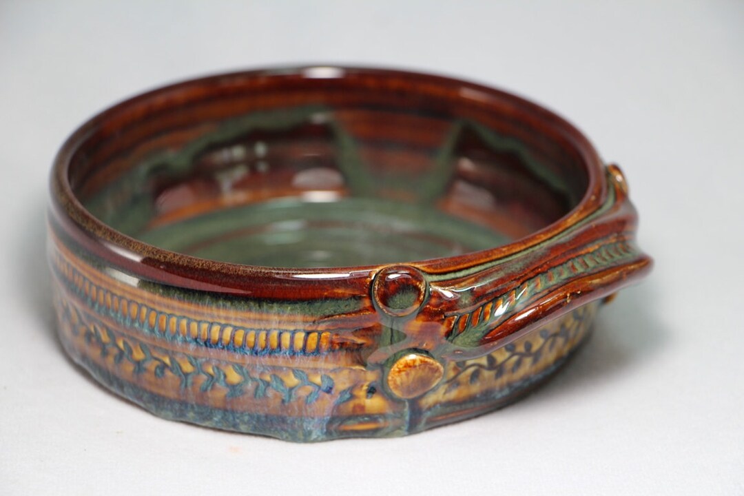 Ceramic Pottery Brie Baker, Pottery Dip Dish A87 - Etsy