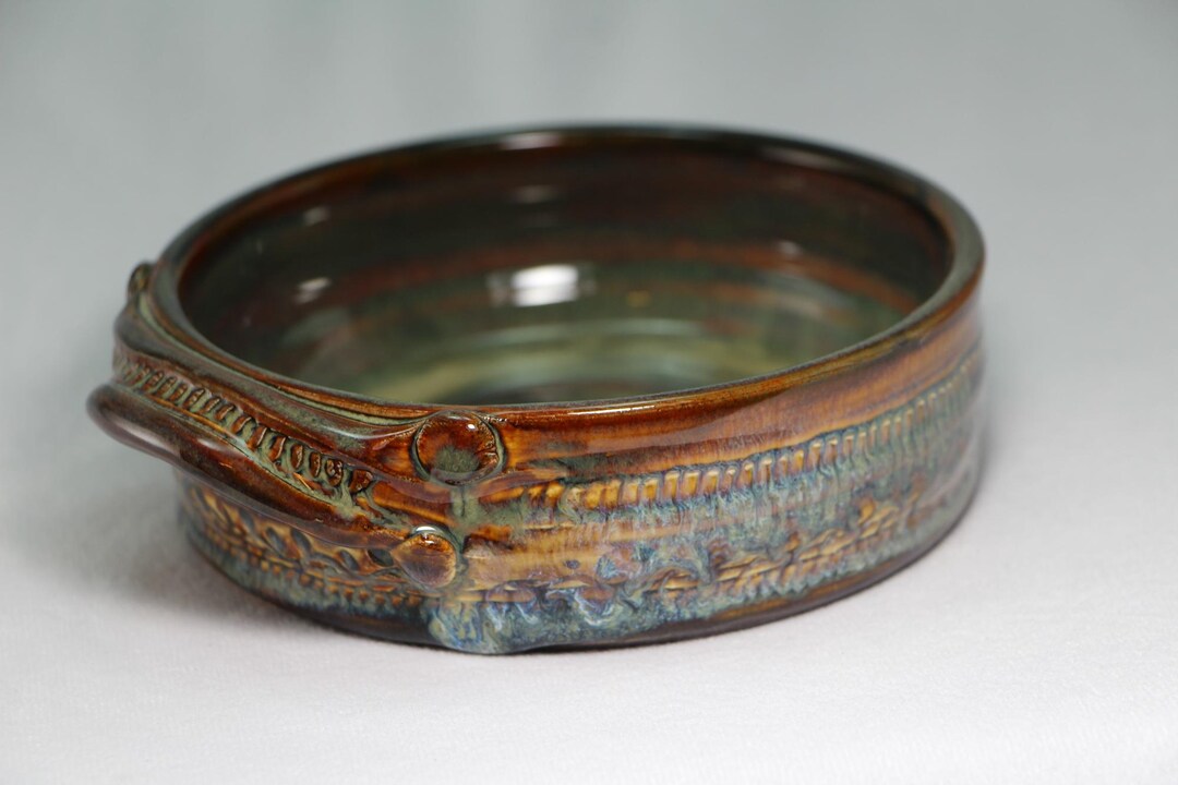 Pottery Brie Baker, Pottery Dip Dish F66 - Etsy