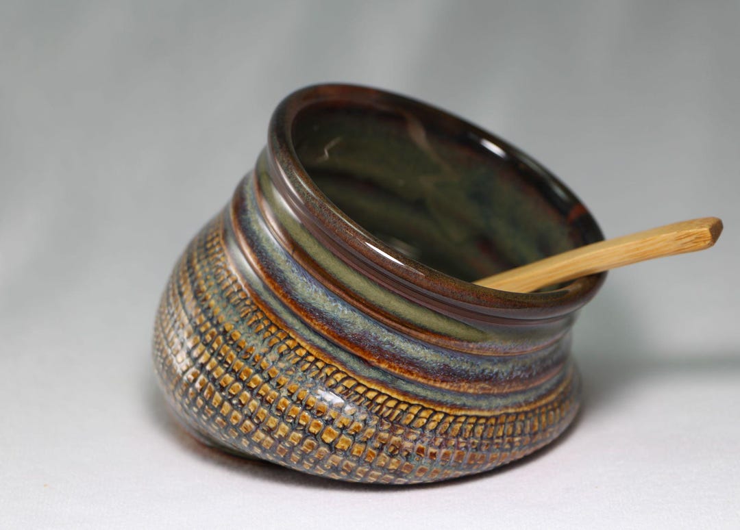 Unique Pottery Salt Cellar, Pottery Spice Keeper (A51) - Etsy