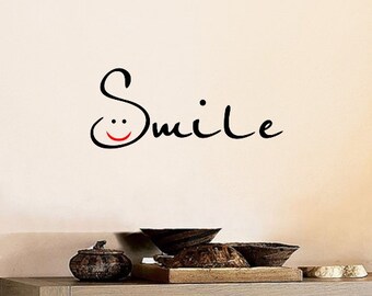 Smile Wall Decal | Etsy