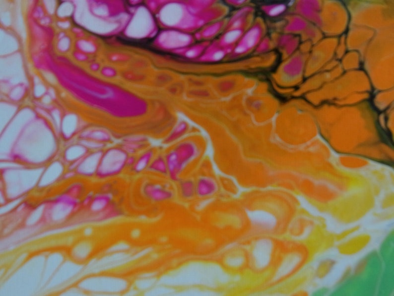 Acrylic Rainbow - Pouring - Acrylic Painting - Art - Original - Unique ...