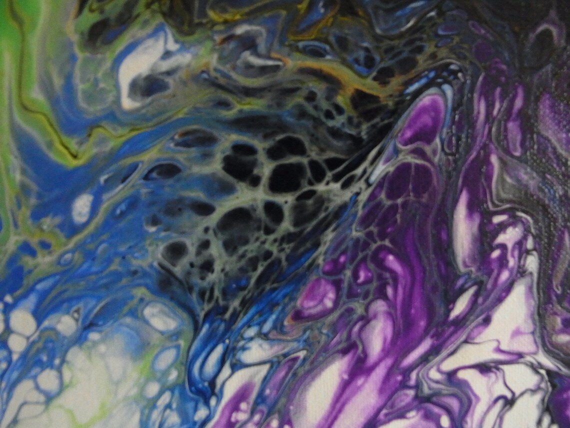 Acrylic Rainbow - Pouring - Acrylic Painting - Art - Original - Unique ...