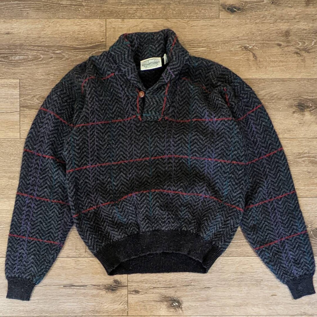 Vintage Britches Great Outdoors 100% Wool Sweater - SIZE L - Etsy