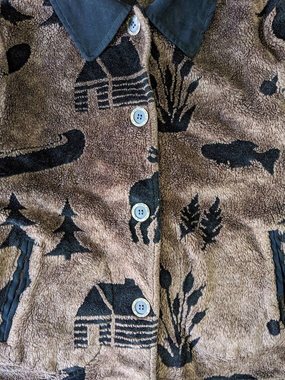 Vintage David Paul NY camping fleece jacket - Gem