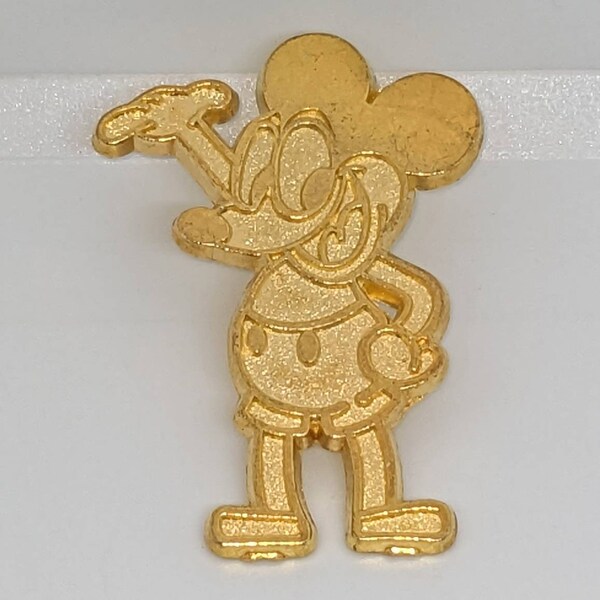 Mickey Mouse Gold Pin - Etsy