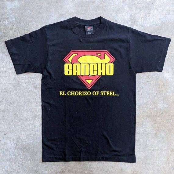 Vintage Super Sancho Chorizo of Steel parody t-shirt - Gem