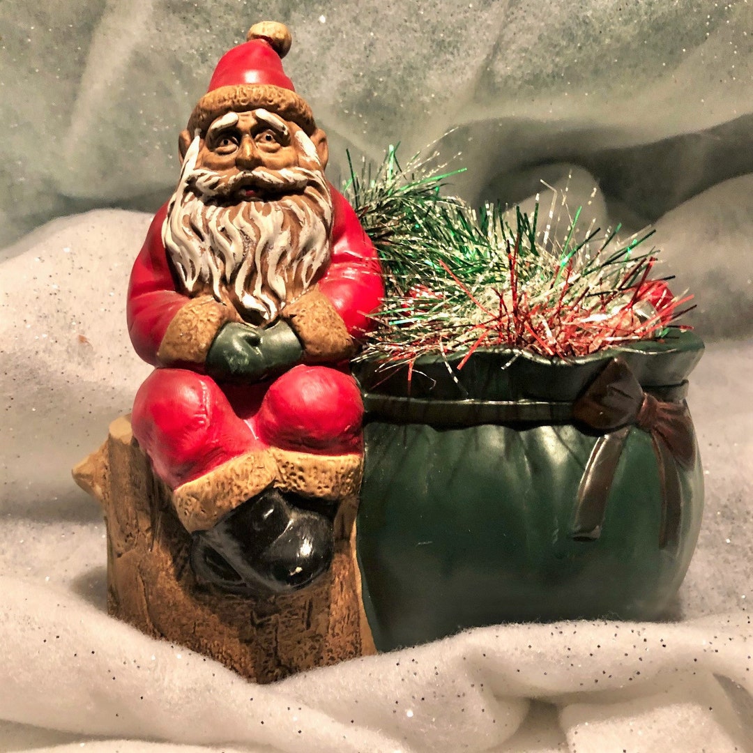 Santa Claus Vase. Vintage Ceramic Planter. - Etsy