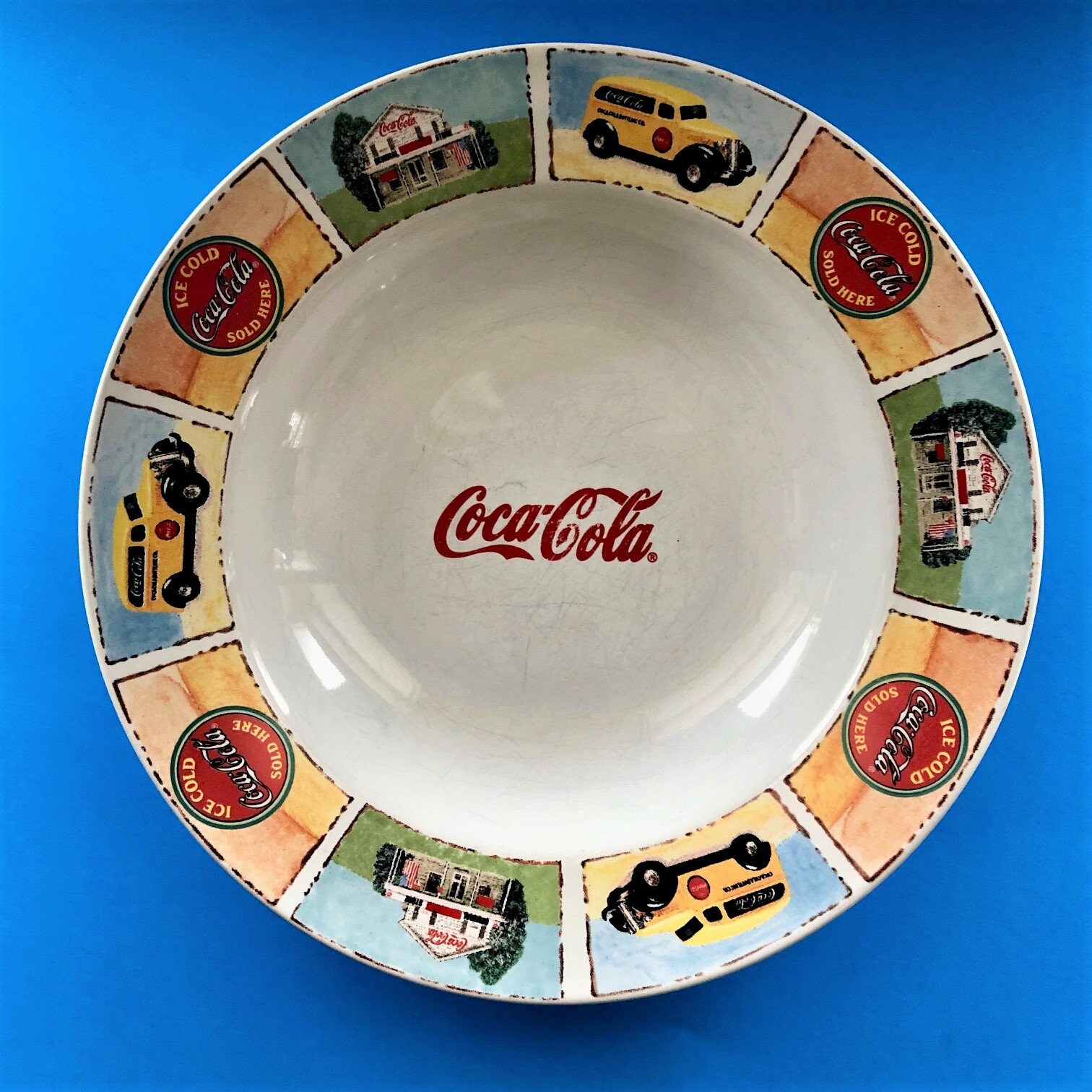 2 Coca Cola Soup Bowls. Vintage Ceramic Rim Bowls. - Etsy