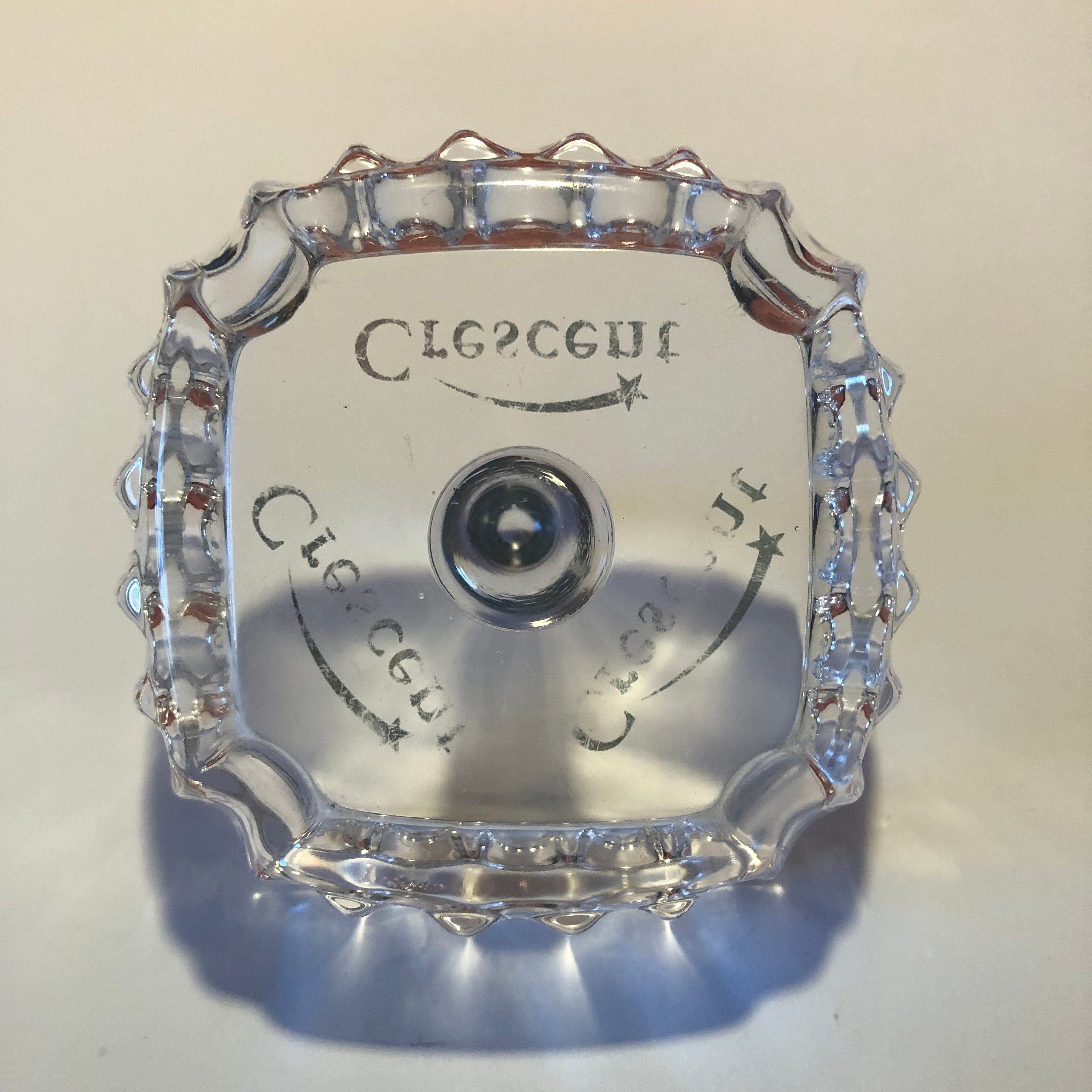 Vintage Crystal Ring Holder. Glass Ring Holder. - Etsy