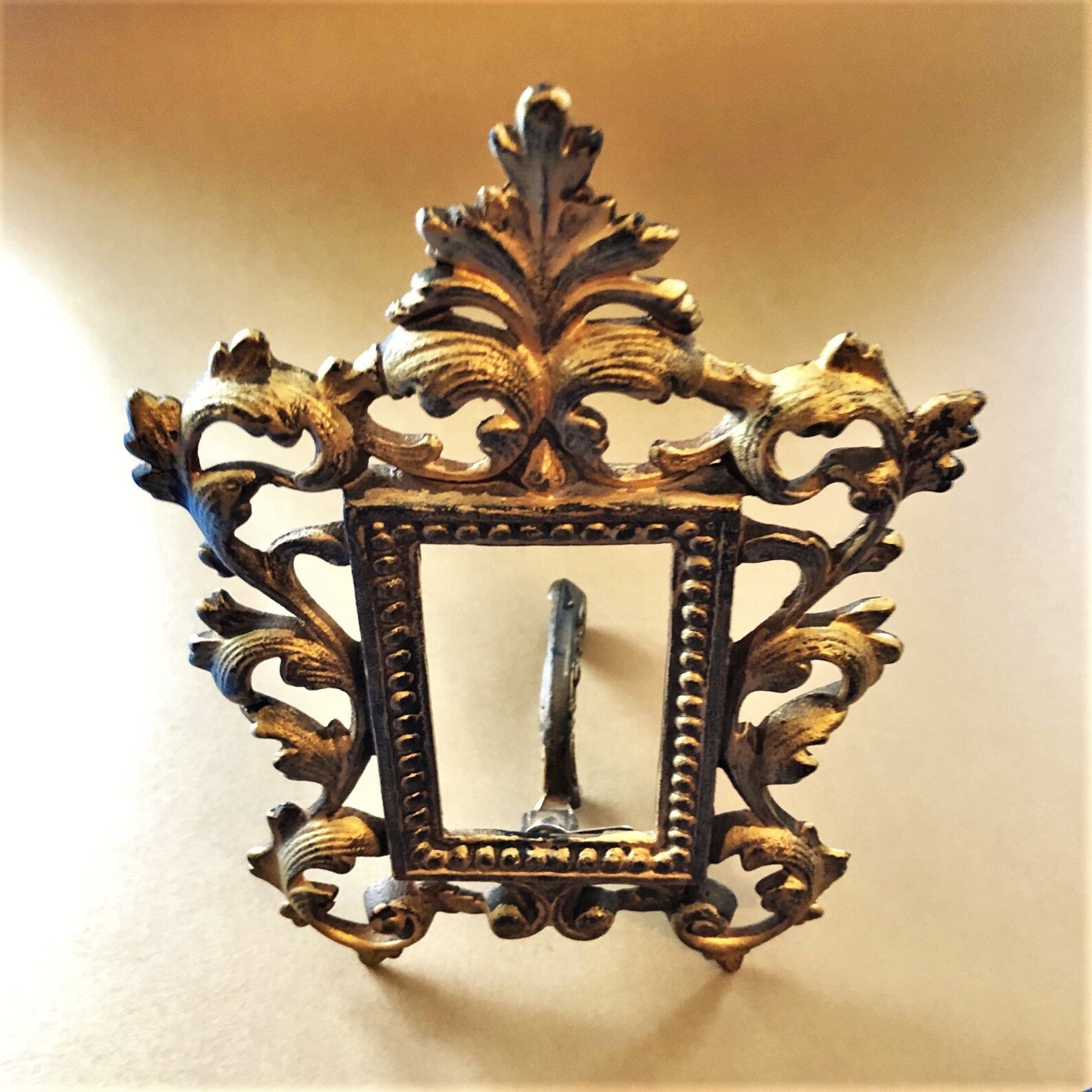 Cast Iron Picture Frame. Vintage Metal Table-top Frame. - Etsy