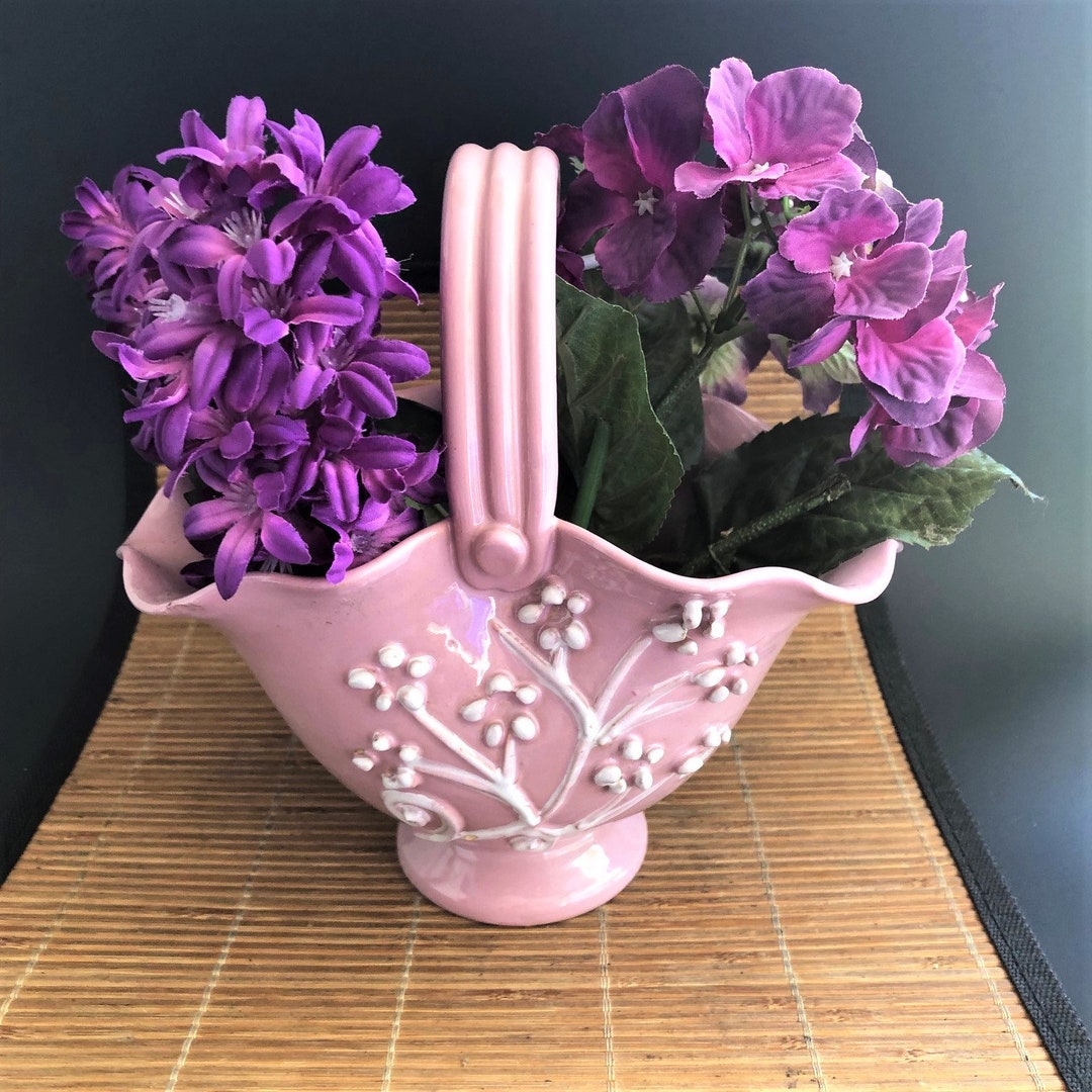 Ceramic Vase. Italian Basket Vase - Etsy