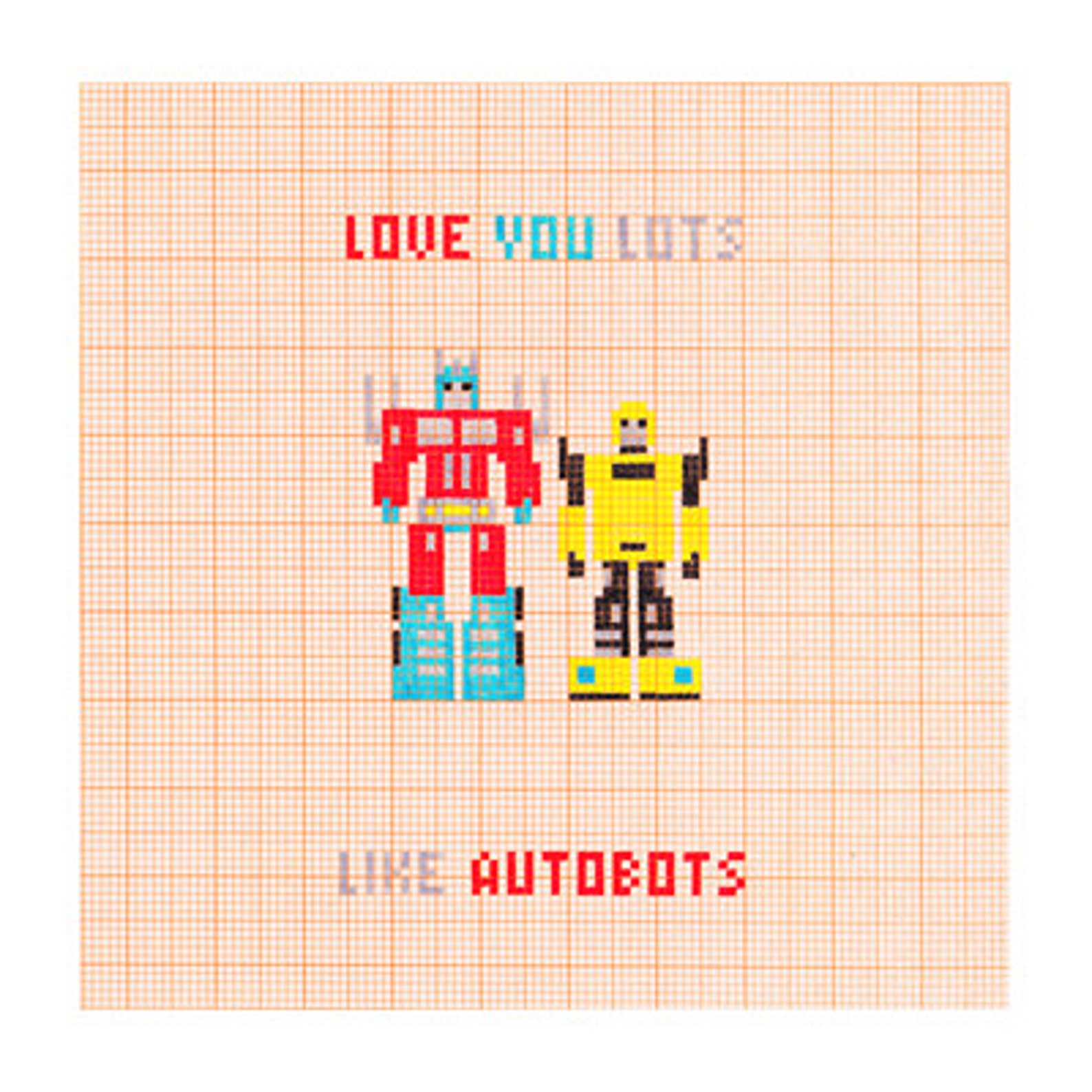 Love You Lots Like Autobots Transformers Valentines Card - Etsy