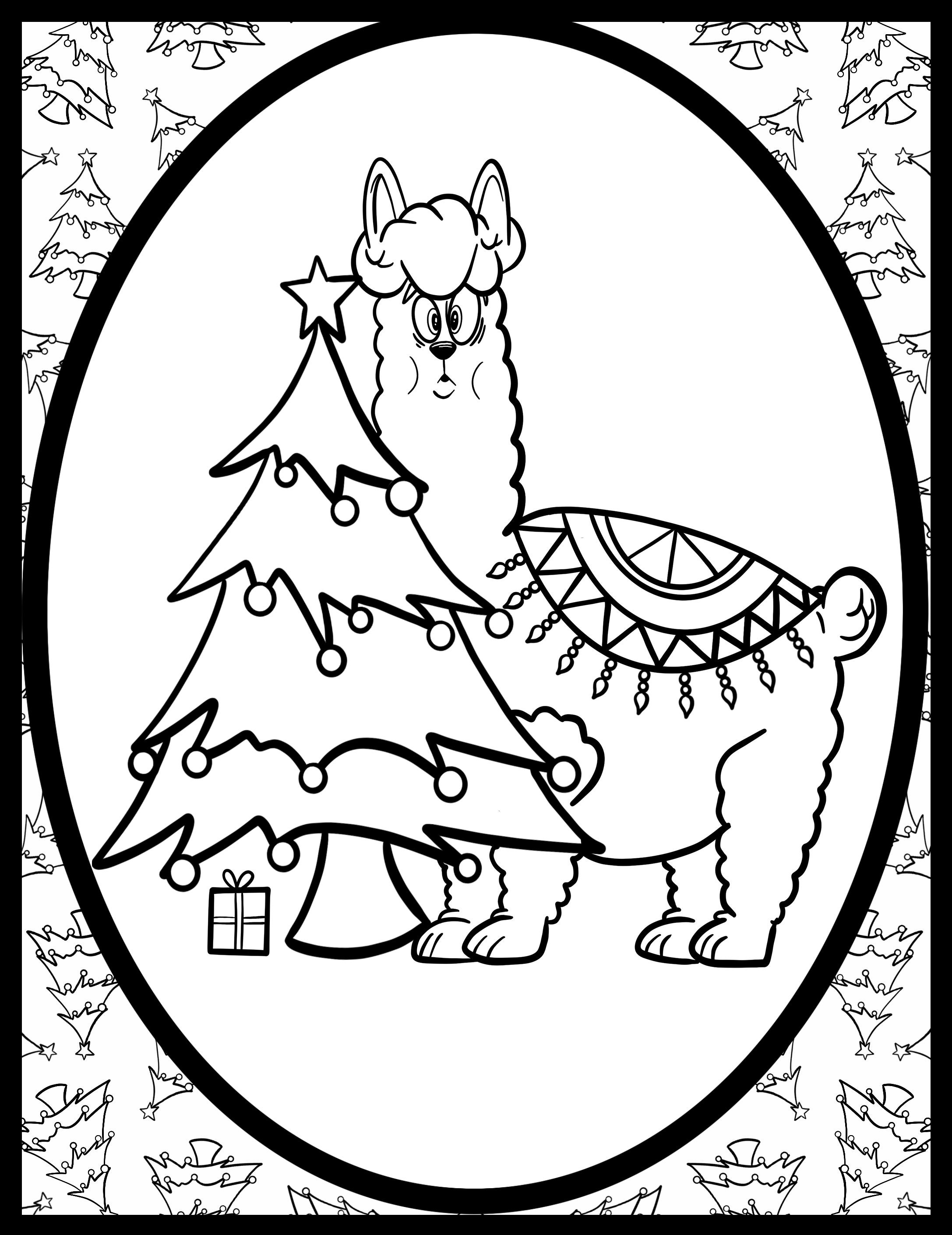 CHRISTMAS Printable Coloring Book Curious Creatures Kids - Etsy