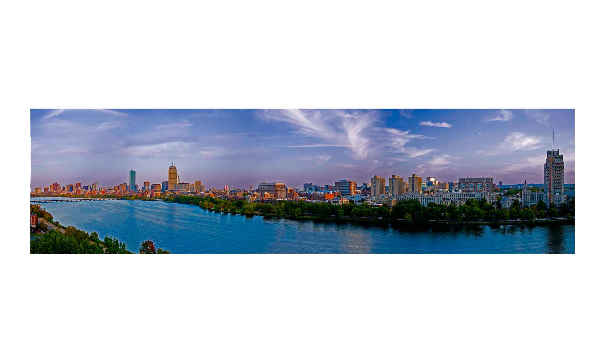 Boston Panorama Museum Quality Print - Etsy