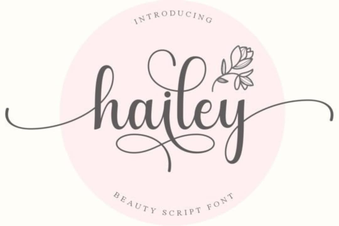 Hailey Font Handwritten Signature Script Font Cursive Font - Etsy