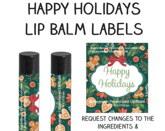 Peppermint Scrub Merry Christmas Labels for Your Homemade Christmas ...