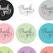Thank You Stickers: 1.5" Glossy Vinyl Labels - Etsy