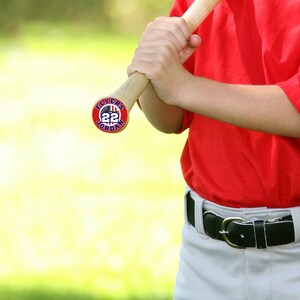 Personalized Baseball Bat Knob LOGO Labels | Set of 4 | Helmet, Water ...