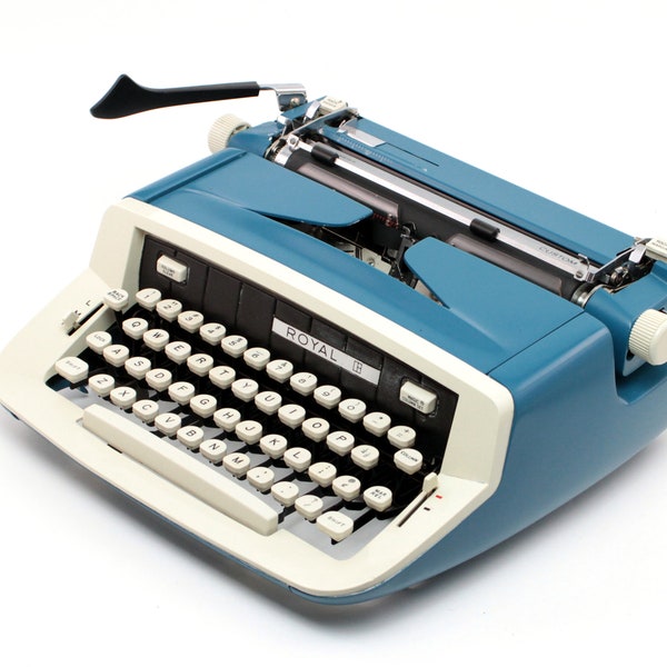 Blue Typewriter - Etsy