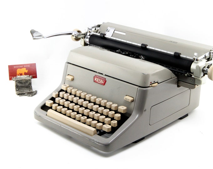 Vintage 1950s Royal Model FPP Manual Typewriter by Royal Mcbee Corp ...