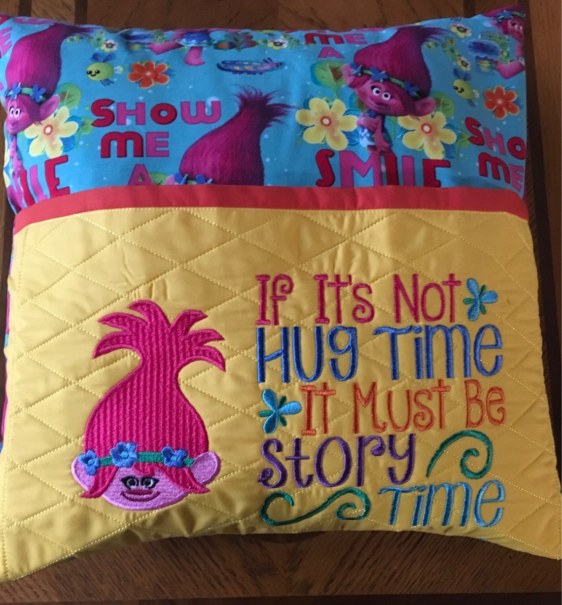 Troll Reading/pocket Pillow - Etsy