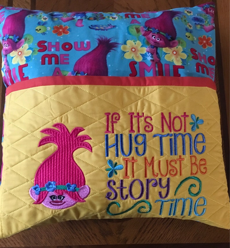 Troll Reading/pocket Pillow - Etsy