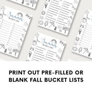 Printable Summer Bucket List, Summer Checklist, Coloring Page Print at ...