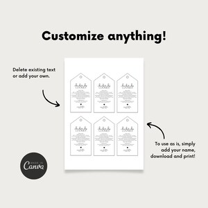 Custom Cookie Jar, Cookie Mix in a Jar Gift Tag Template, Cookie Recipe ...