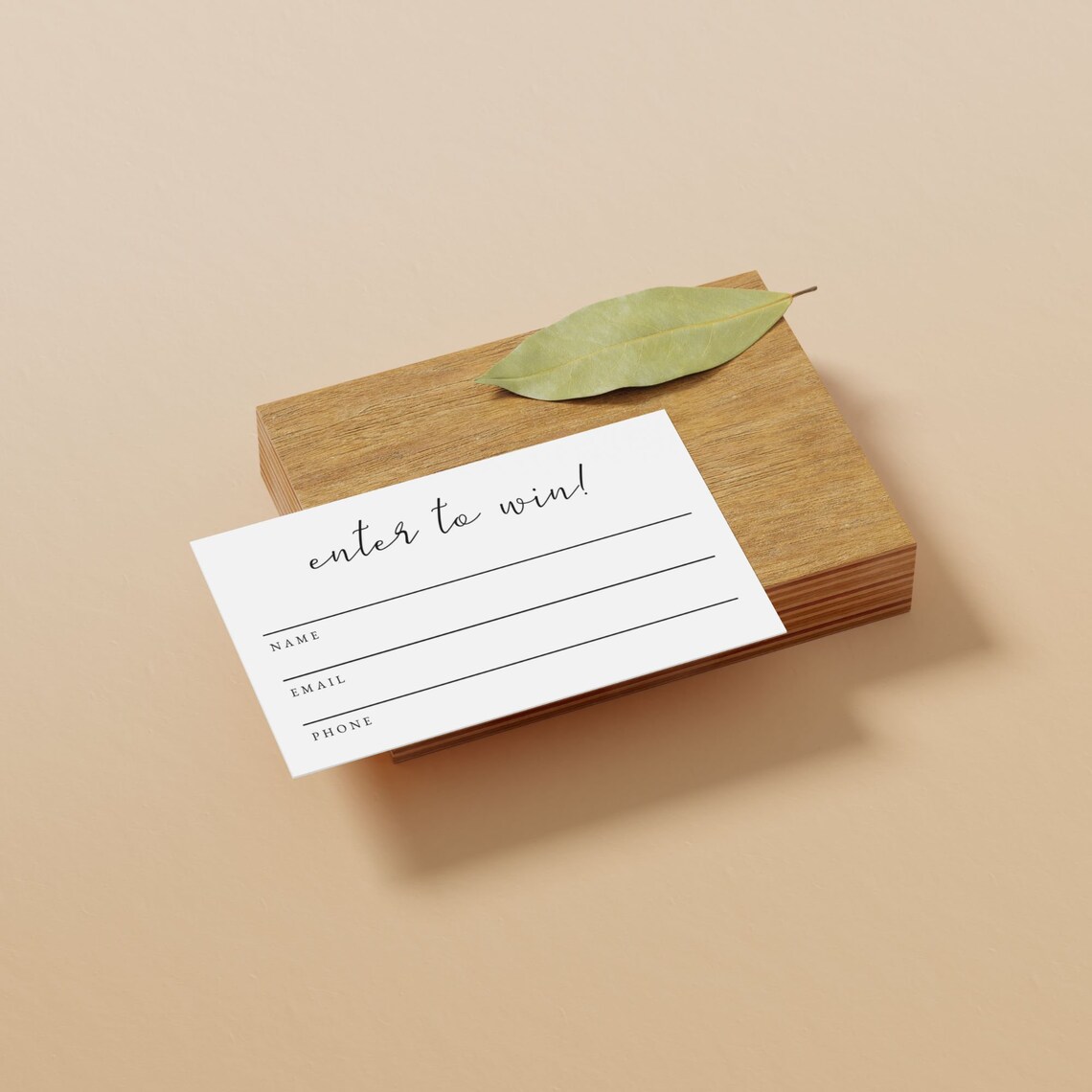 Simple Raffle Ticket, Diy Raffle Card, Instant Access, Enter to Win ...