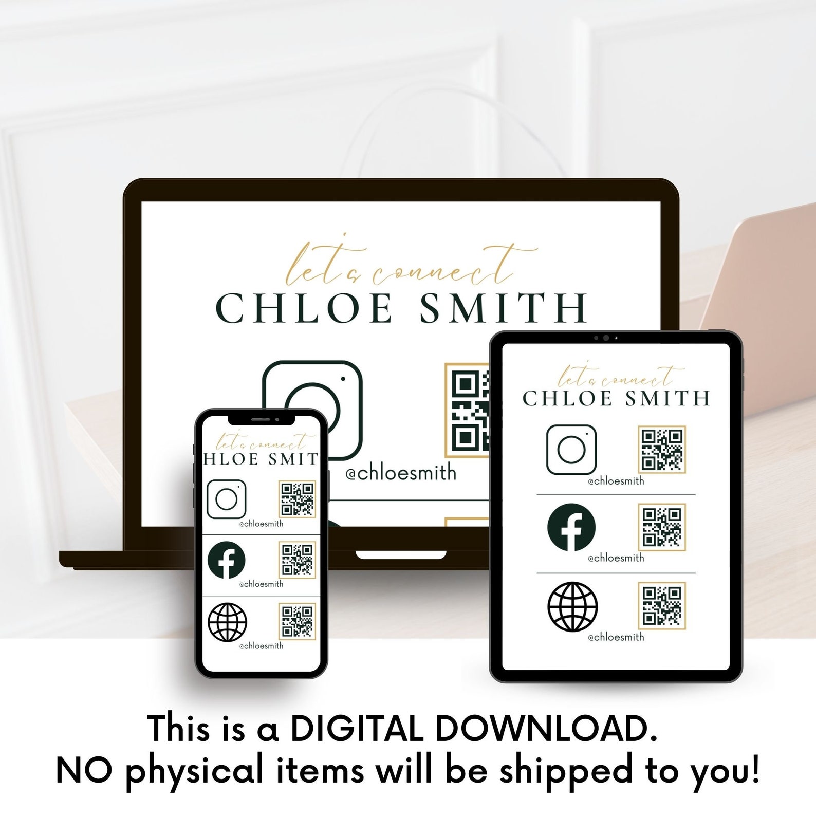 Qr Code Signs, Follow Us Sign, Personalized Social Media Qr Code ...