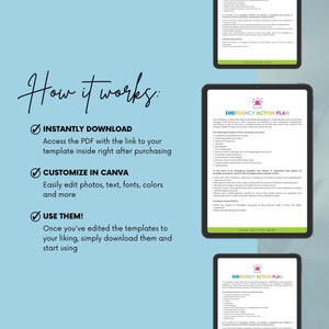 Daycare Emergency Plan, Childcare Emergency Plan Template, Emergency ...