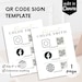 Qr Code Signs, Follow Us Sign, Personalized Social Media Qr Code ...