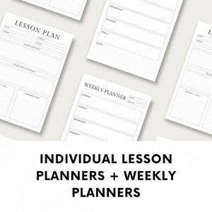 Lesson Plan Template, Simple Lesson Plan Book, Weekly Lesson Plan ...