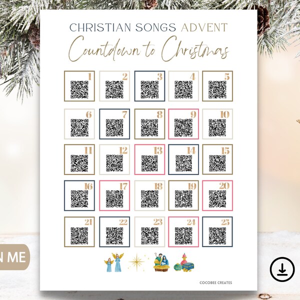 Christian Advent Calendar - Etsy