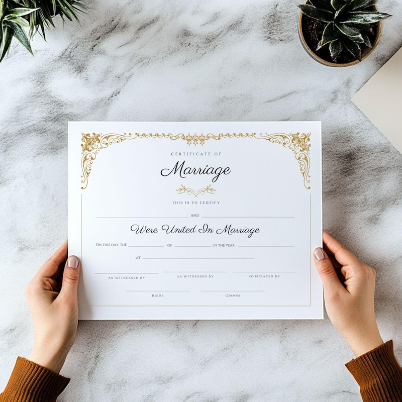 Certificates Marriage - Etsy