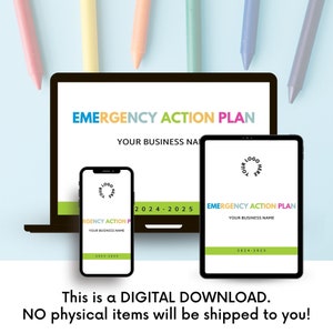 Daycare Emergency Plan, Childcare Emergency Plan Template, Emergency ...