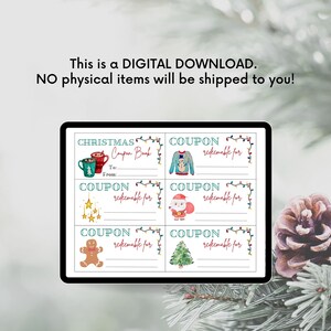 Christmas Coupons, Kids Coupon Book, Gift for Kids, Stocking Stuffers ...