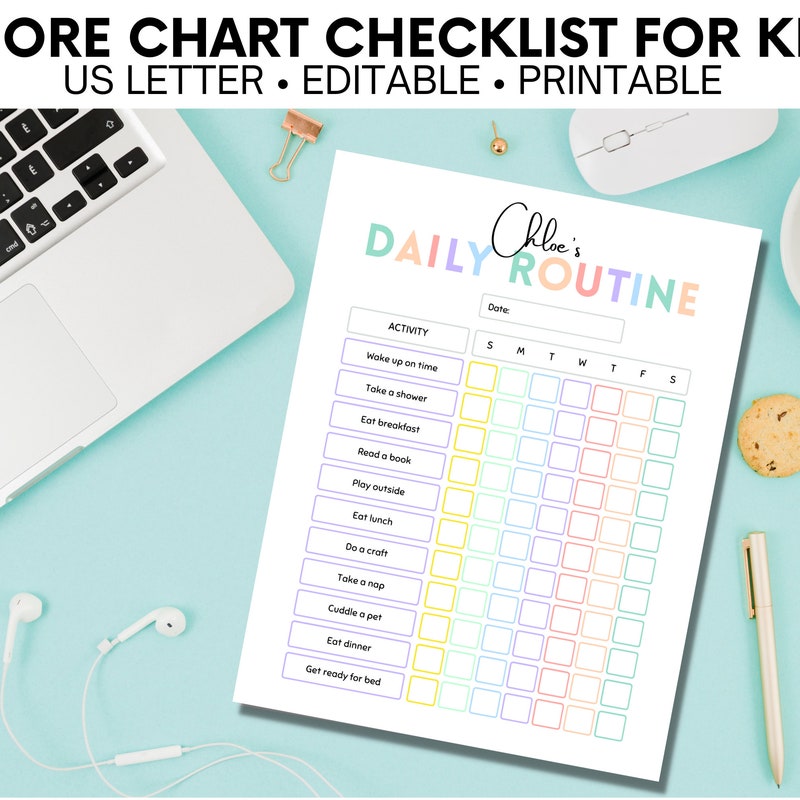 Morning Chore Chart - Etsy