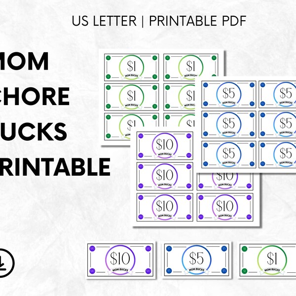 Reward Bucks Template - Etsy