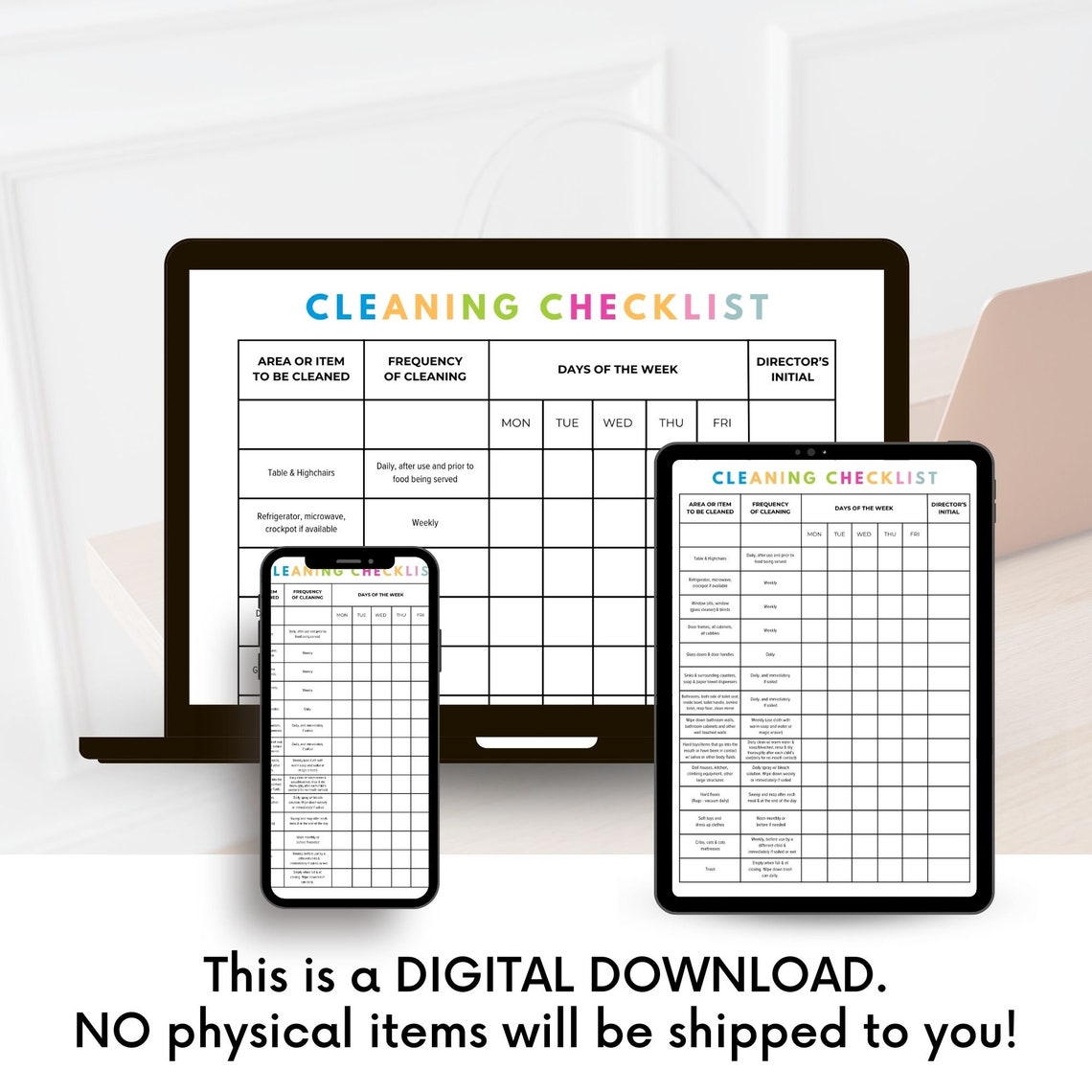 Daycare Cleaning Checklist, Home Daycare, Keep A Nice & Tidy Child Care ...