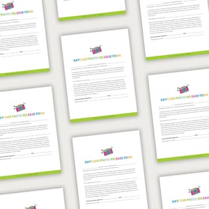 Daycare Photo Release Form, School Media Release Form, Photo Permission ...