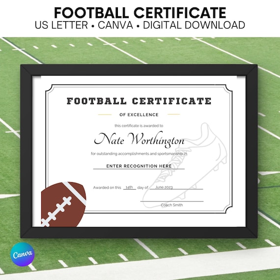 Football Award Templates Amazon.com : Motipuns 48 Pcs Football Award