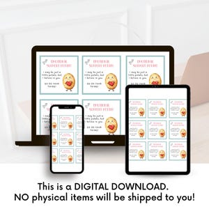 Positive Potato Printable, Emotional Support Potato Tag, Printable ...