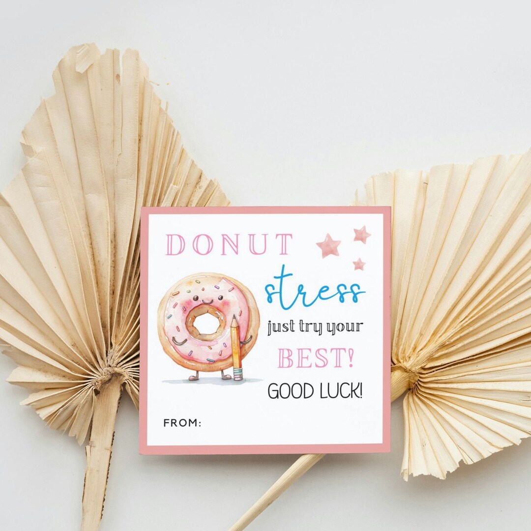 Testing Day Good Luck Printable, Encouragement Digital Download, Test ...