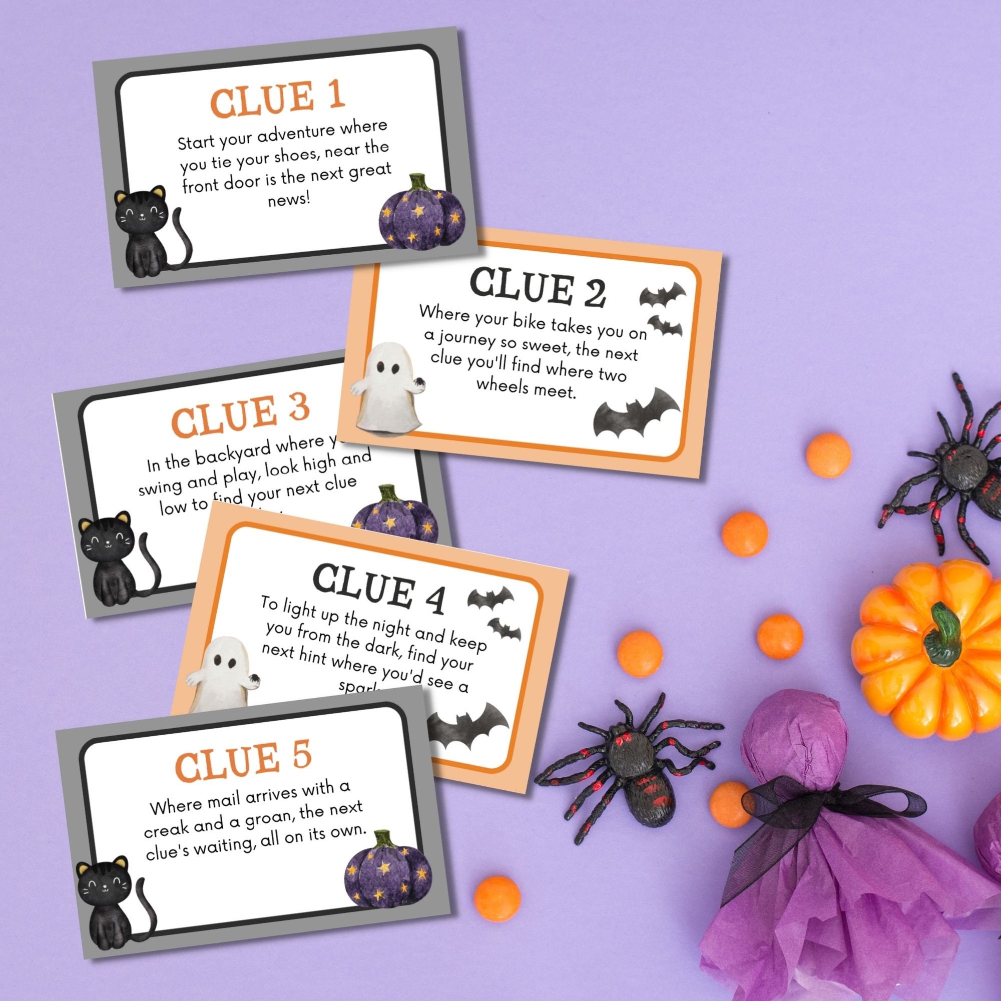 Printable Halloween Scavenger Hunt, Printable for Kids, Fall Party Game ...