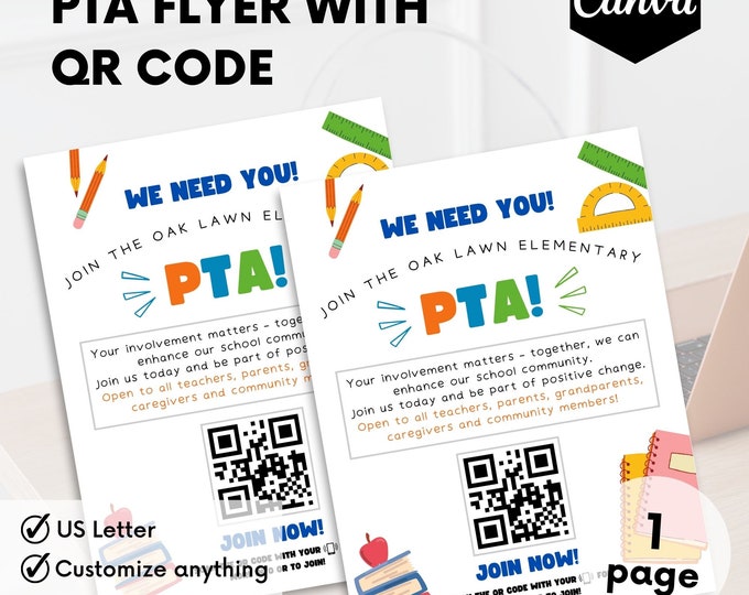 Editable PTO PTA Flyer Bundle Includes Newsletter, Volunteer ...