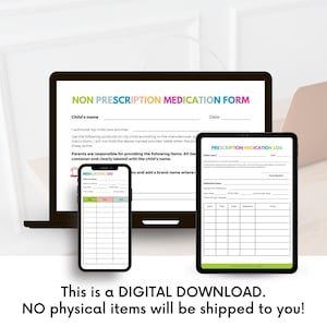 Medication Tracker Daycare, Medication Form, Daycare Forms, Childcare ...